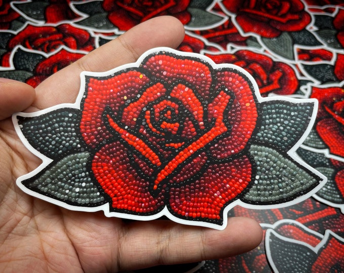 Rose Sticker - Etsy