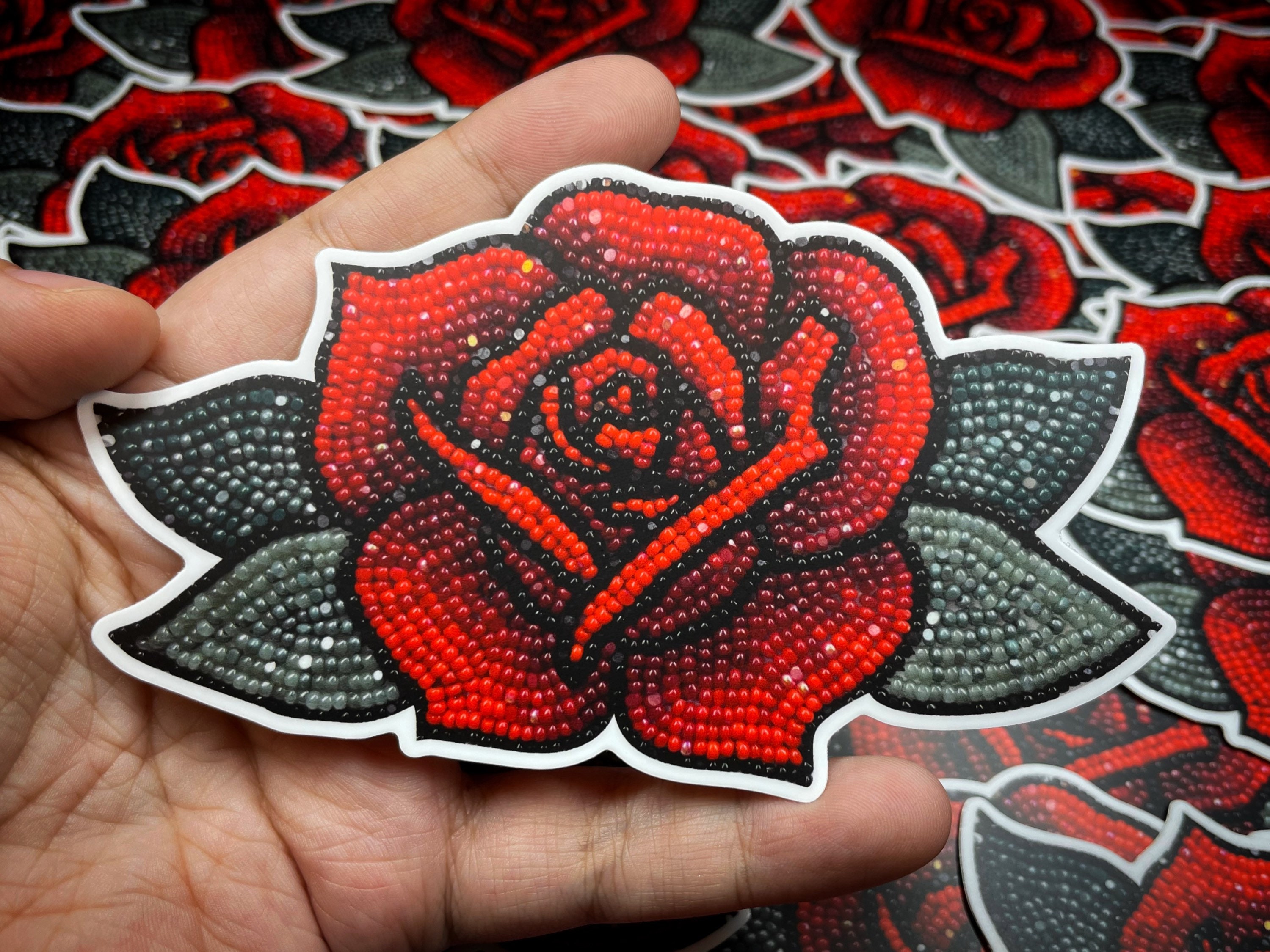 Rose Sticker - Etsy