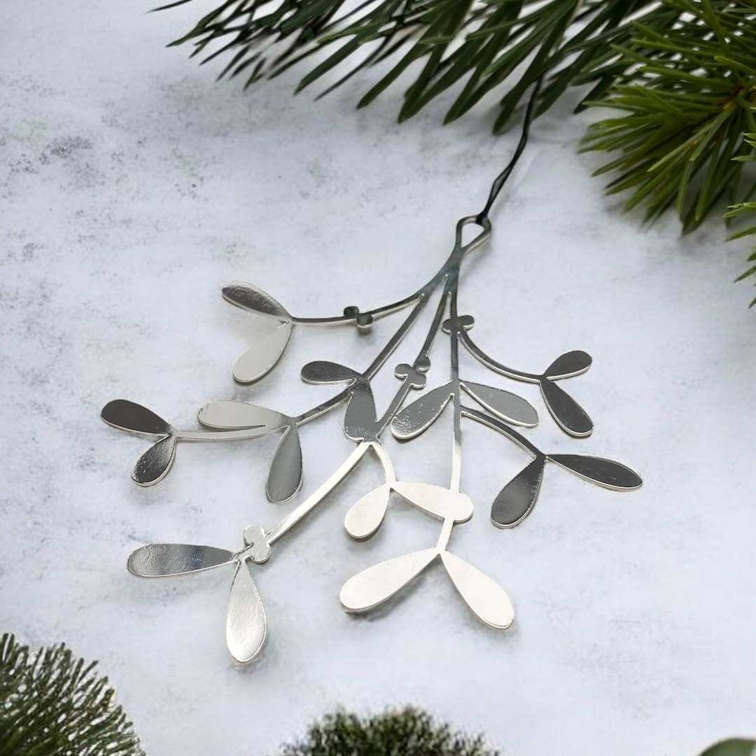 Durable Metal Mistletoe in Gold and Silver - Etsy UK