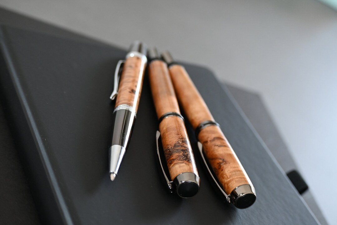 HANDMADE REAL WOOD Fountain Pen, Rollerball or Ballpoint Pen From ...