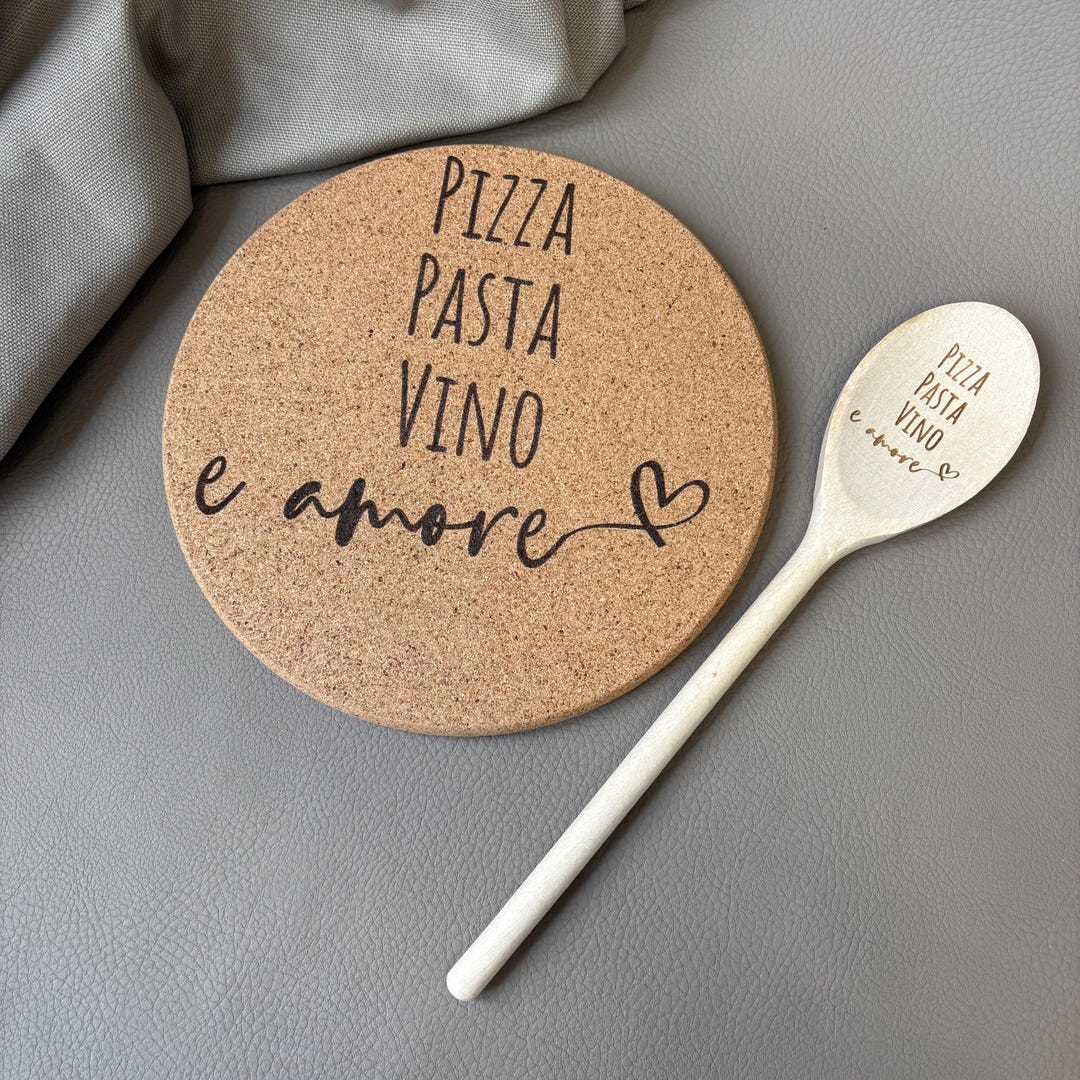 Topfuntersetzer / Kochlöffel mit Spruch | Geschenkidee - Etsy.de