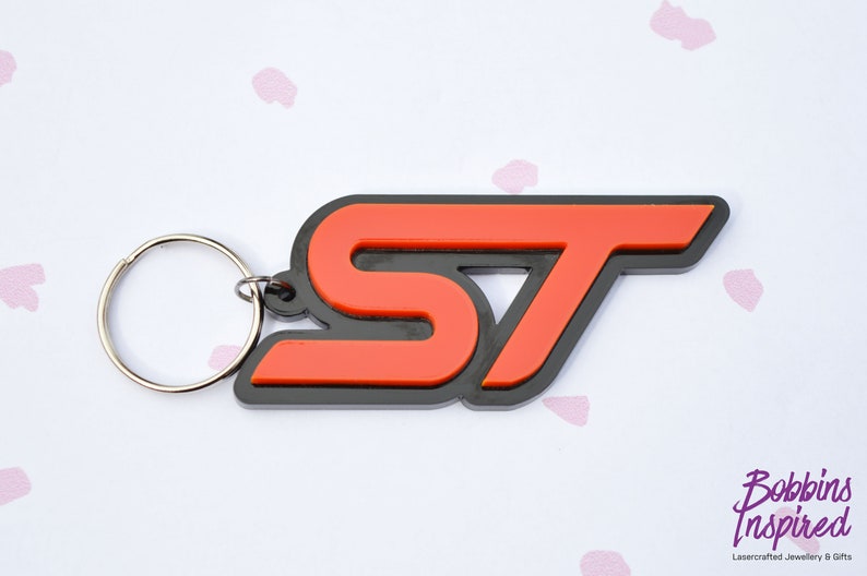 Ford ST Red Logo Laser Cut Acrylic Keyring – Ford Focus – Car Gift - Etsy