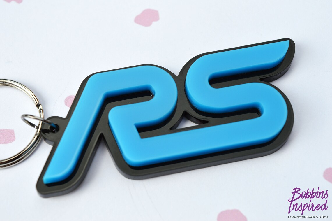 Ford RS Blue Logo Laser Cut Acrylic Keyring – Ford Focus – Car Gift - Etsy