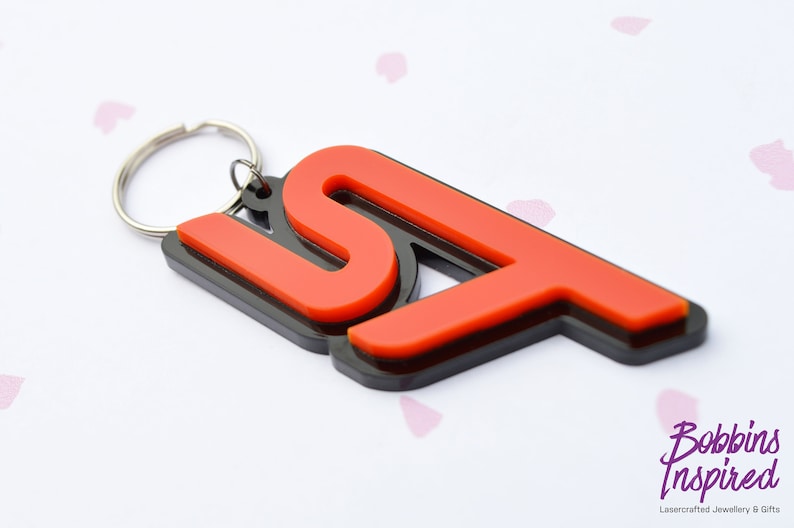 Ford ST Red Logo Laser Cut Acrylic Keyring – Ford Focus – Car Gift - Etsy