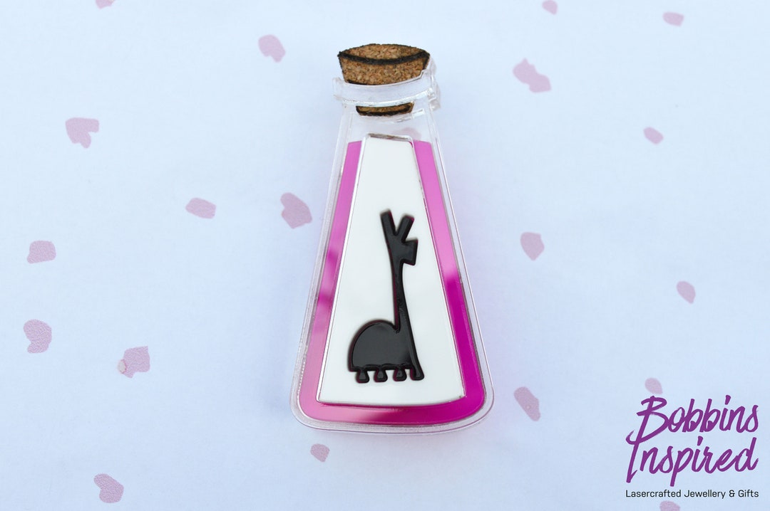 Extract of Llama Potion Brooch - Etsy