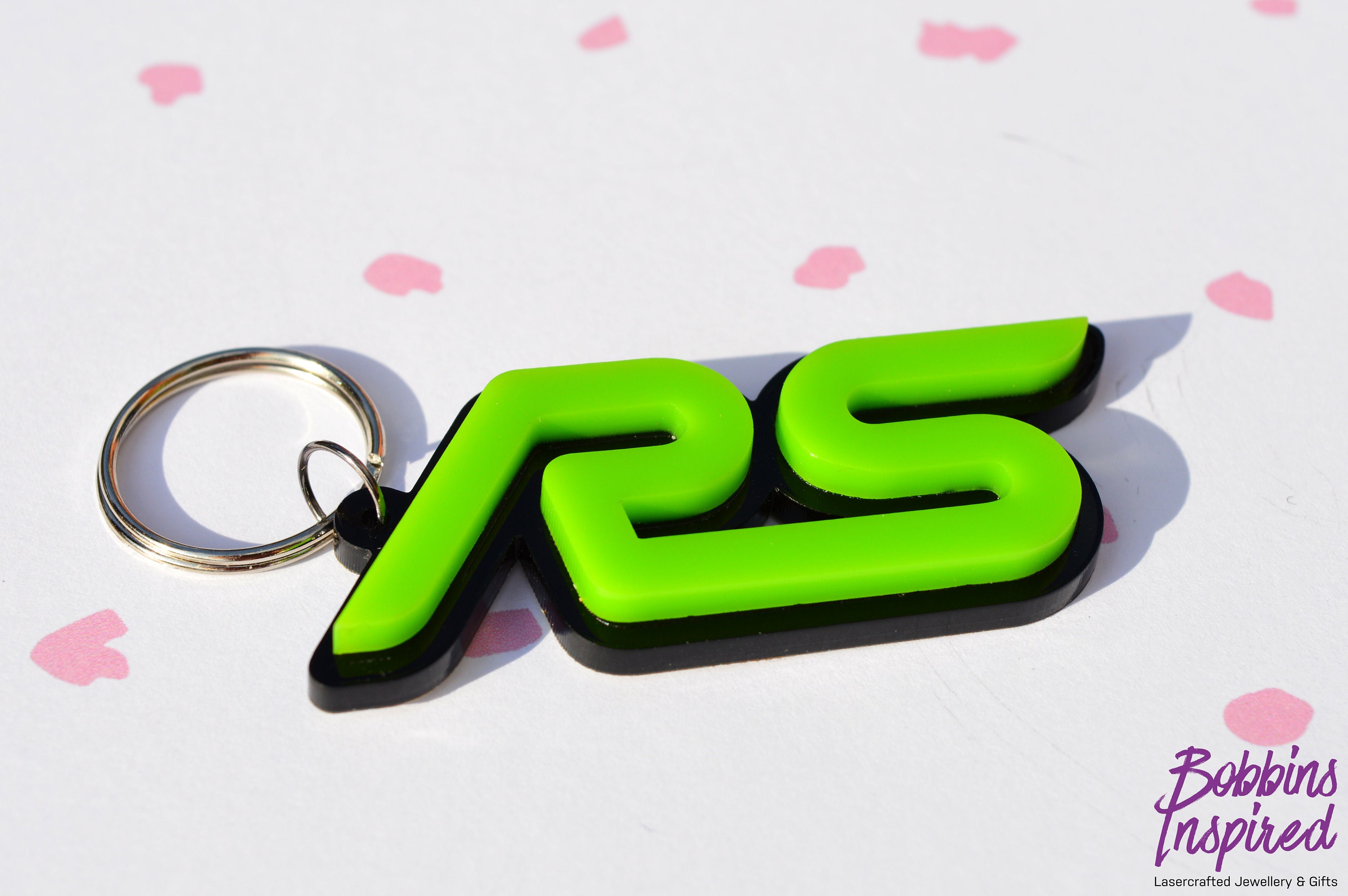Ford RS Green Logo Laser Cut Acrylic Keyring Ford Focus | Etsy
