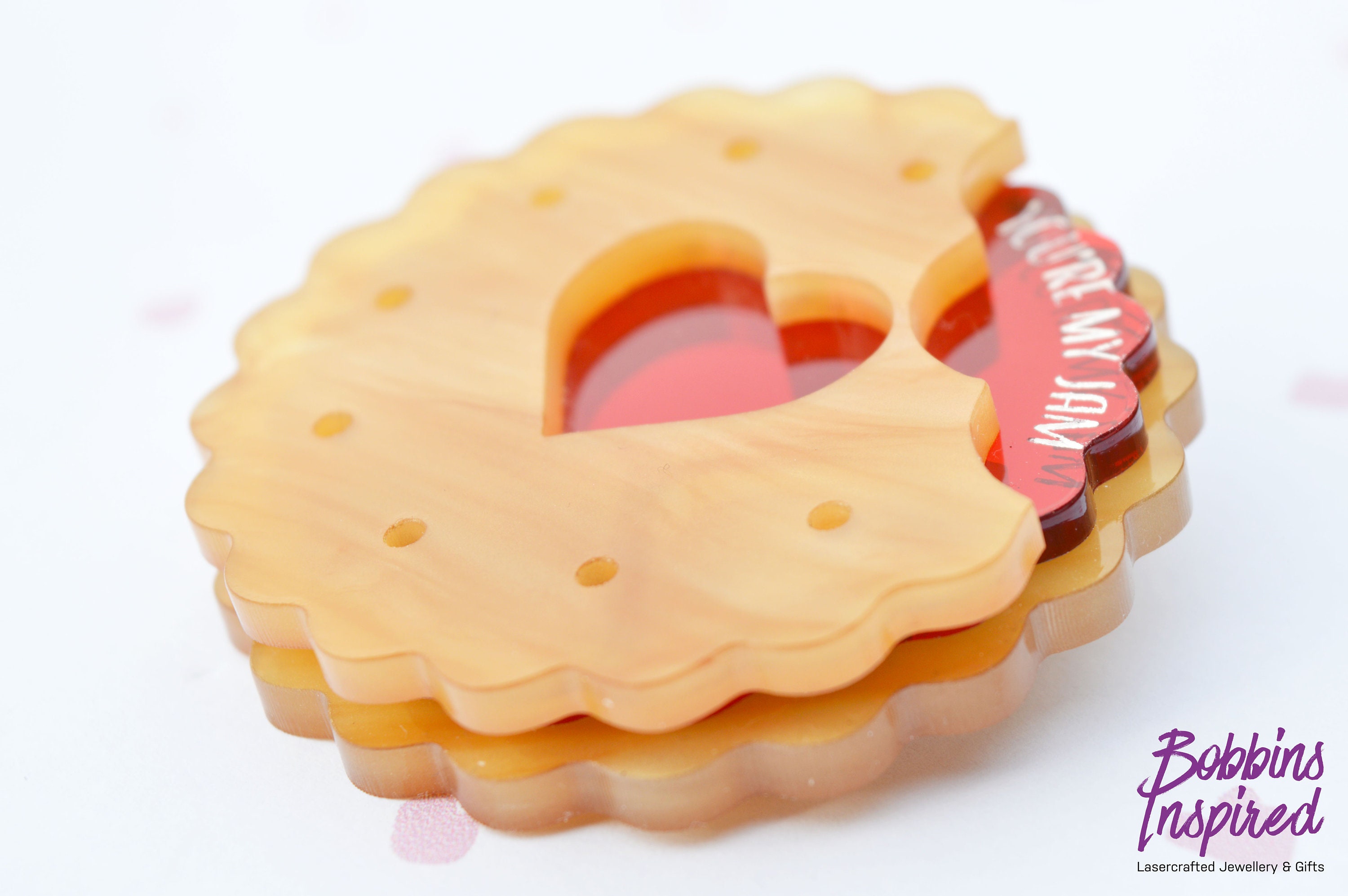 You're My Jam Brooch Jam Biscuit Valentines Acrylic - Etsy UK