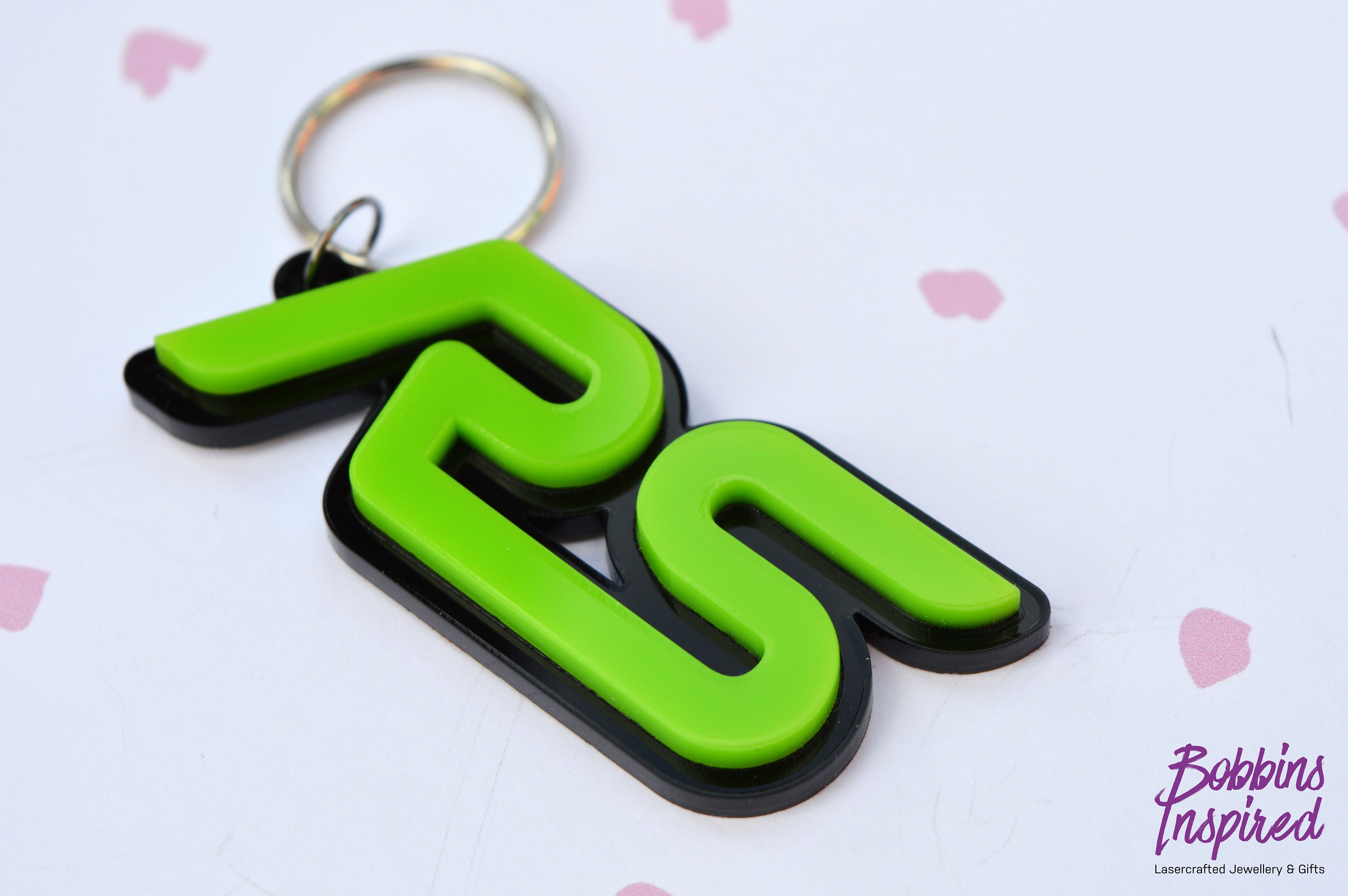 Ford RS Green Logo Laser Cut Acrylic Keyring Ford Focus | Etsy