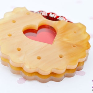 You're My Jam Brooch - Jam Biscuit - Valentines - Acrylic Brooch - Etsy UK