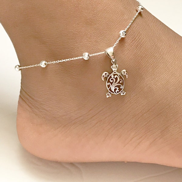 Sea Turtle Anklet - Etsy