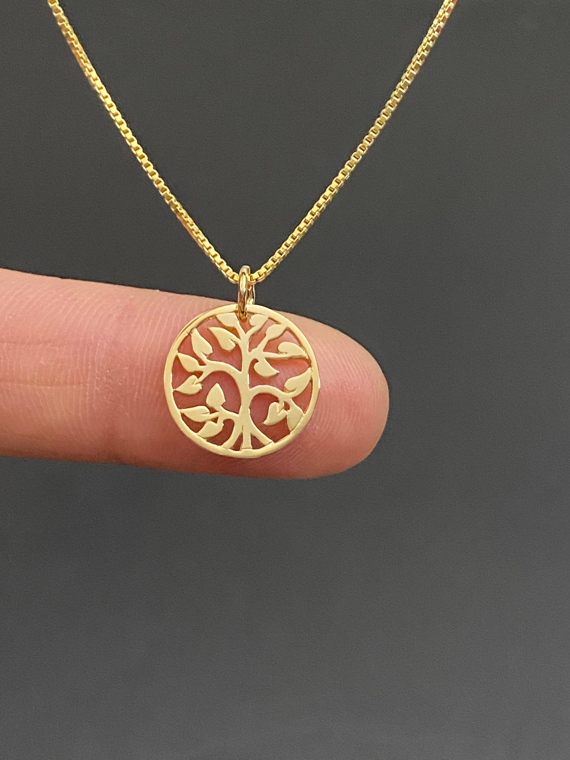 Gold Tree Of Life Necklace Tree Of Life Pendant Gift For | Etsy
