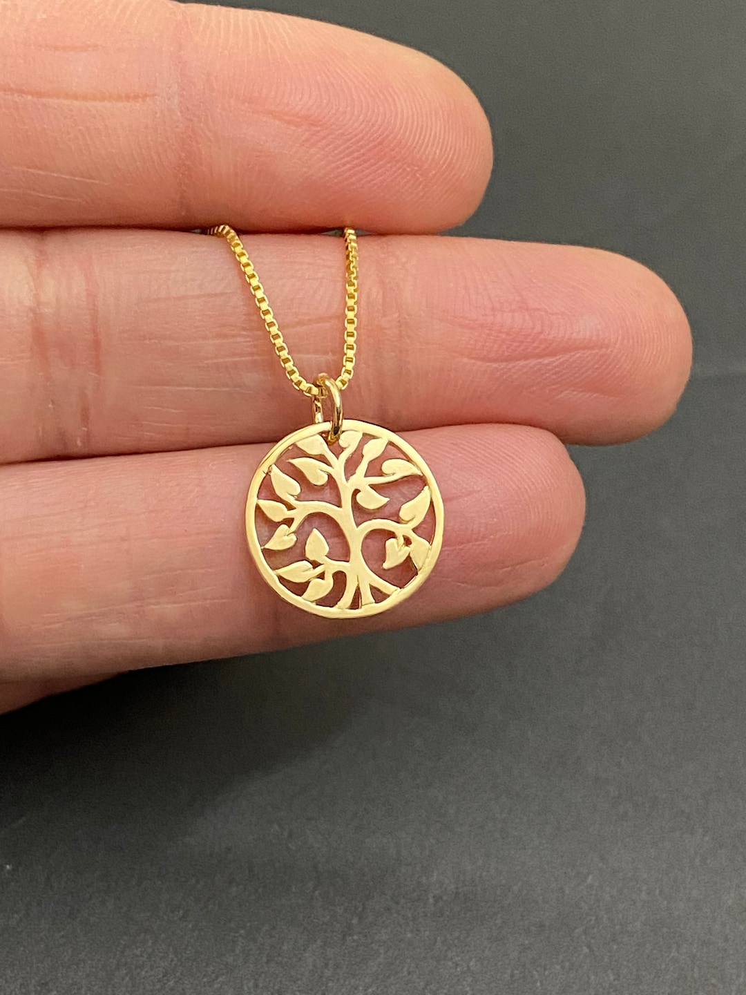 Gold Tree of Life Necklace, Tree of Life Pendant, Gift for Mom, Gold ...