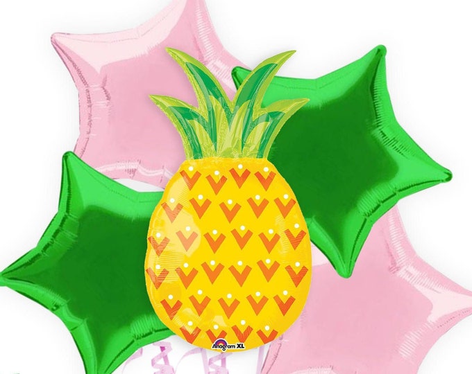Pineapple Balloons | Pineapple Party Decor | Tropical Bachelorette ...