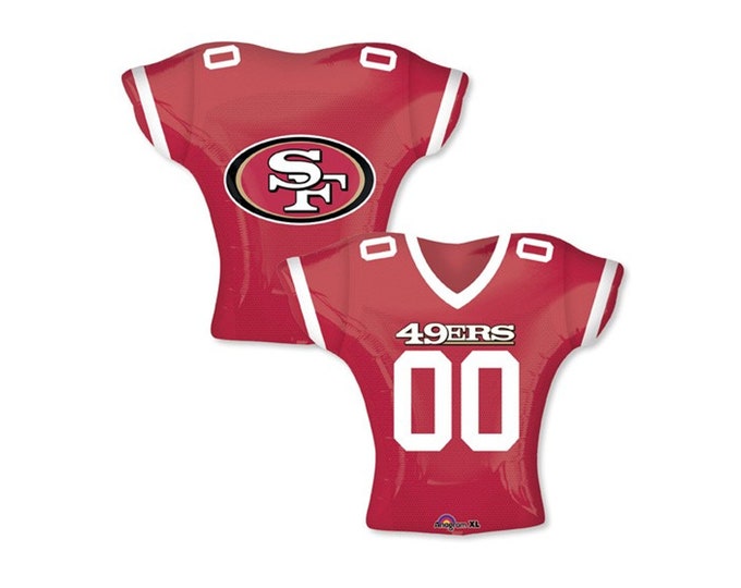 San Francisco 49ers Balloon LARGE 49ers Jersey Balloon 49ers ...