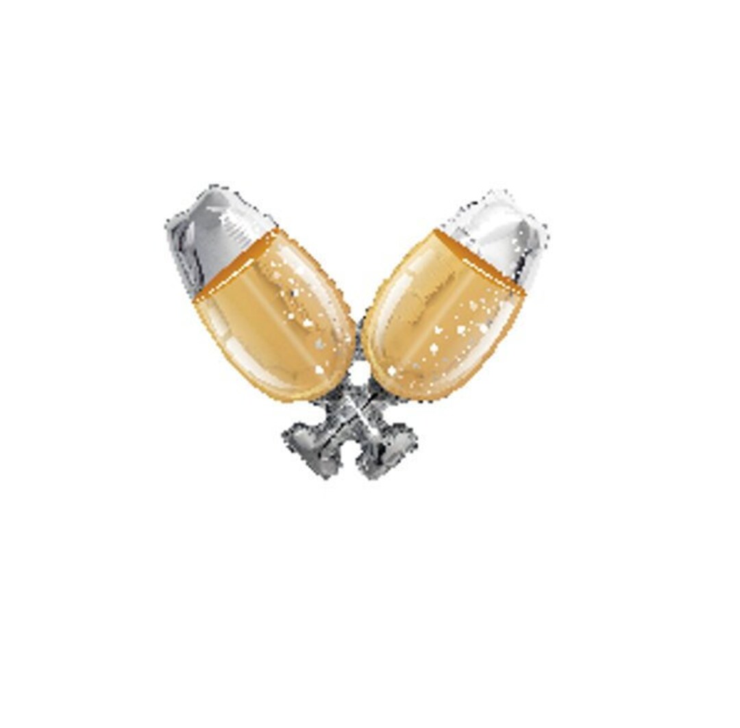 Champagne Glasses Balloon Champagne Balloons New Years Eve Balloons ...