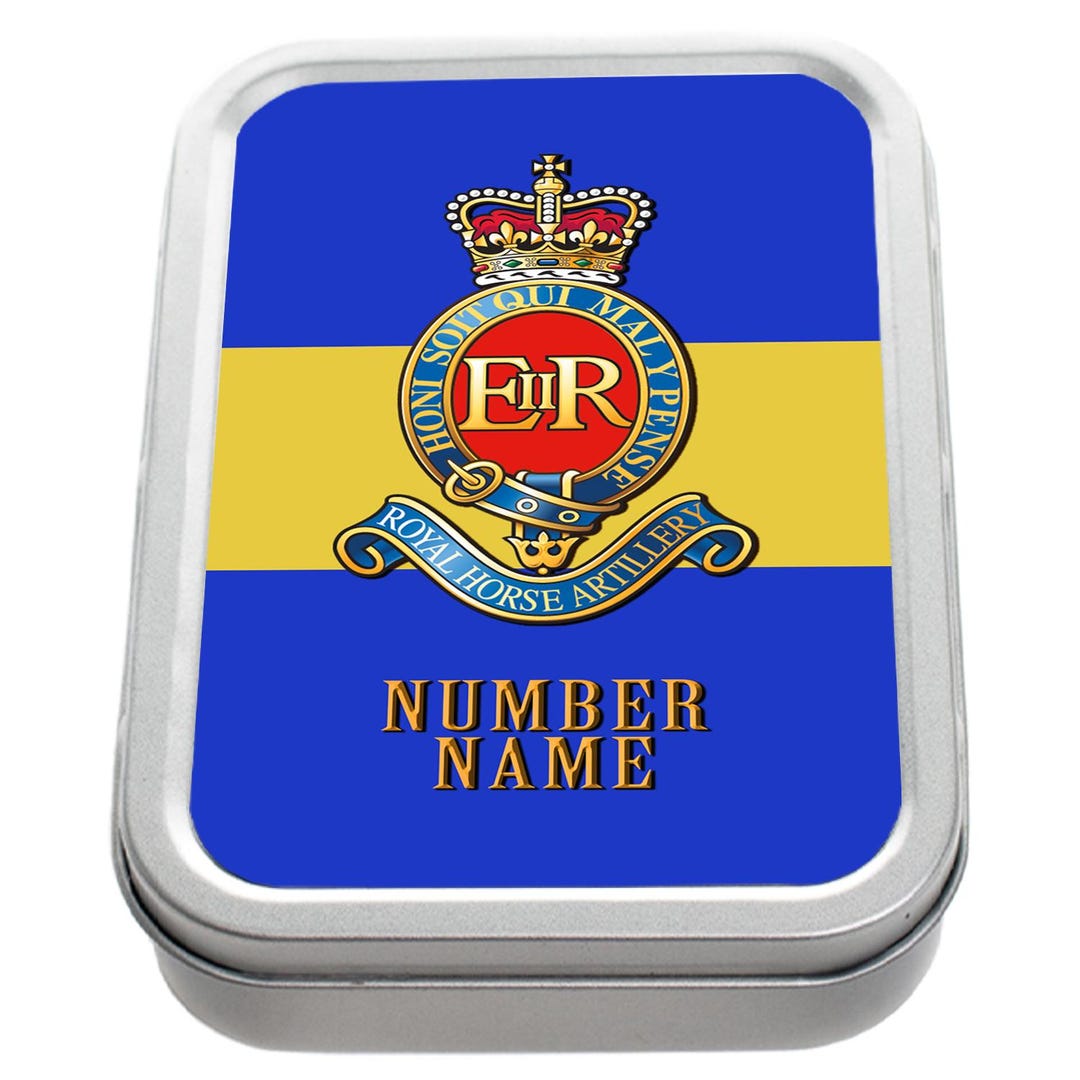 Personalised Army Royal Horse Artillery Tin 2oz Pill Box British ...