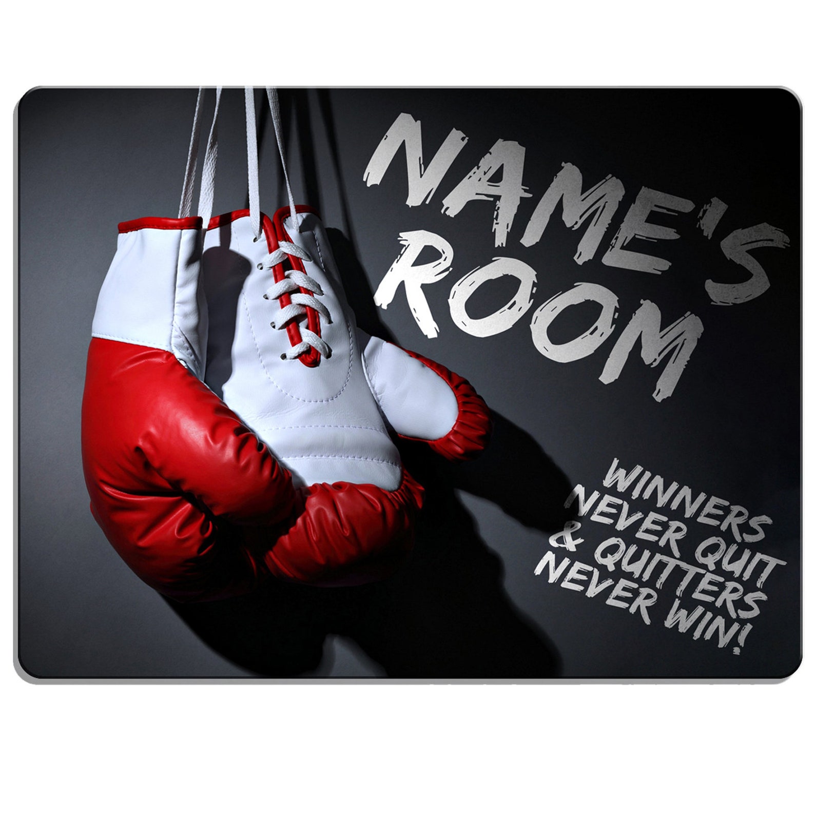 Boxing Door Sign Bedroom Name Plaque Personalised Boys Room - Etsy