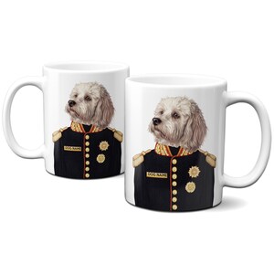 Personalised MALTESE Mug Cup Coffee Tea Funny Dog Black Military ...