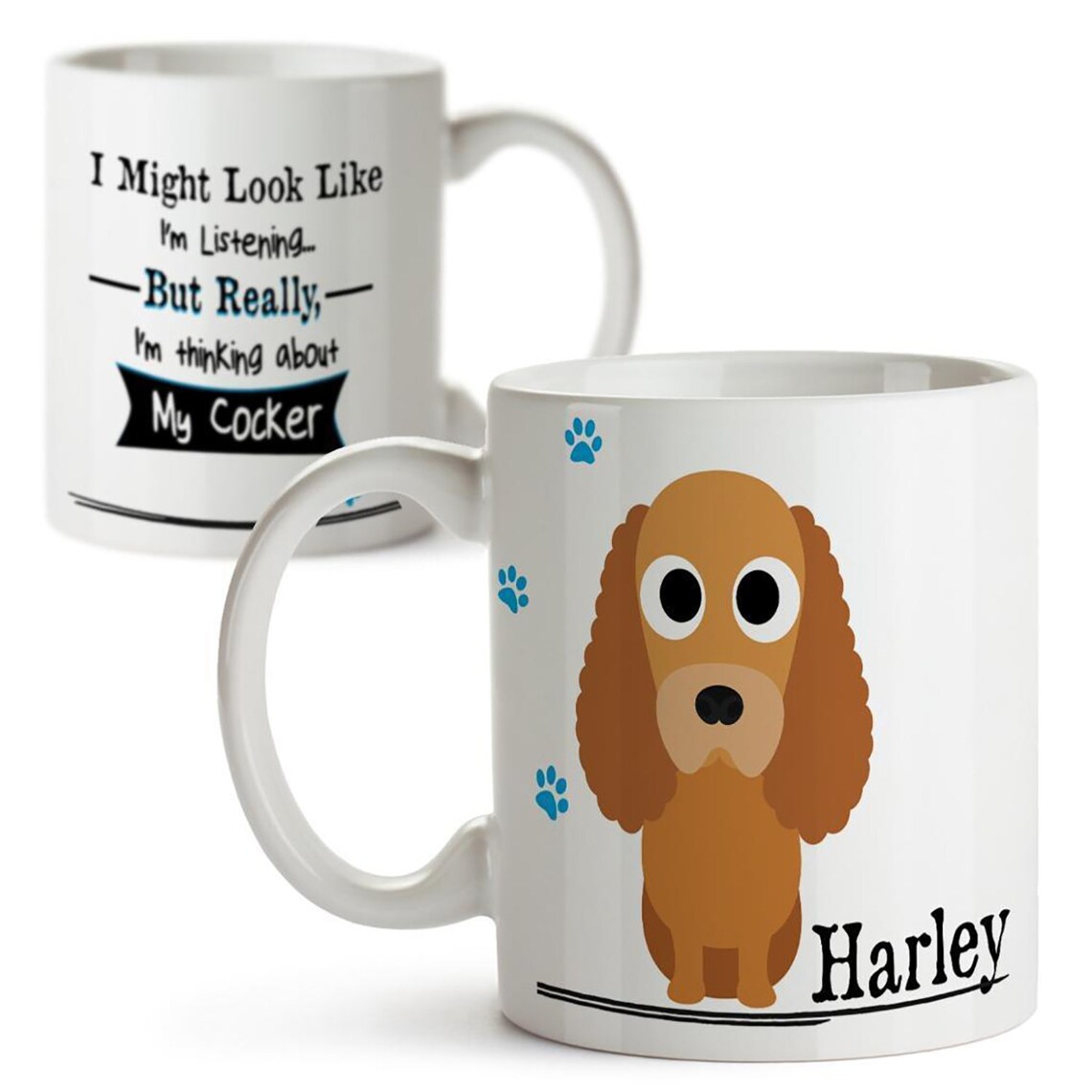 Personalised Dog Mug Cocker Spaniel Mug Funny Pet Cup Gift - Etsy