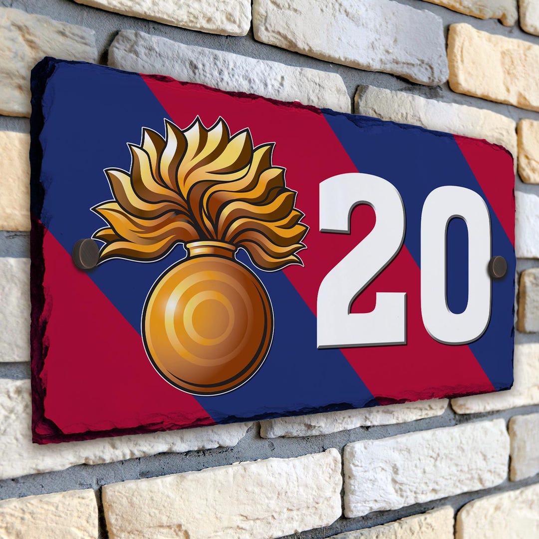 The Grenadier Guards House Number Slate Custom Military Plaque ...