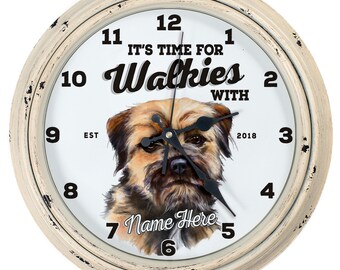 Border Terrier Clock - Etsy UK