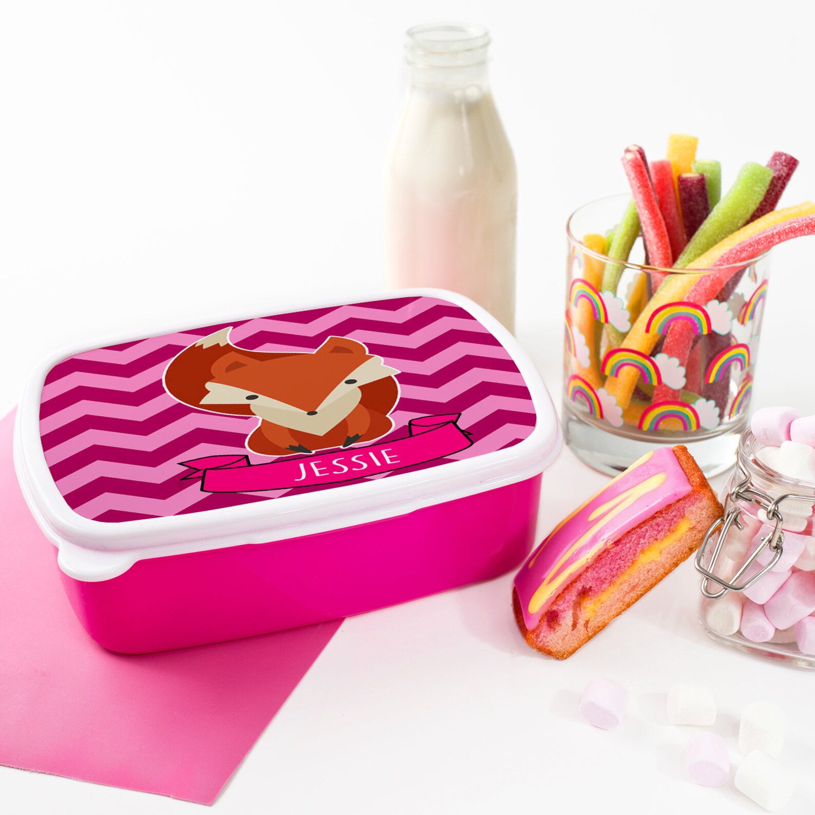 Personalizado CUTE FOX Lunch Box Funny School Snack Sandwich | Etsy