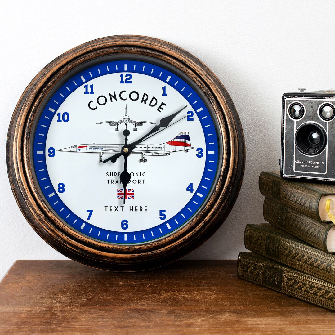 Concorde Military Wall Clock Personalised British Army Veteran RAF Home ...