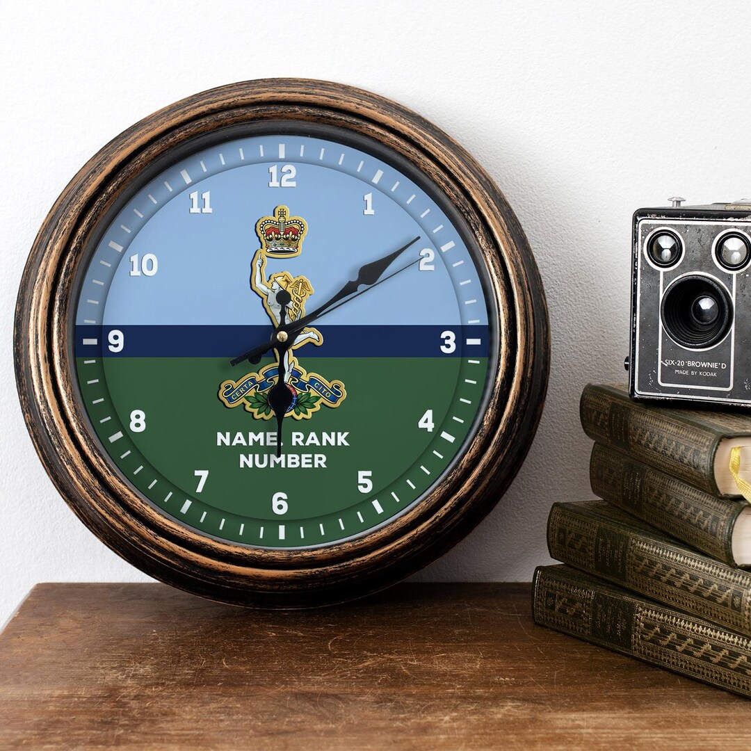 Personalised Military Clock Royal Corps of Signals Hanging Wall Man ...
