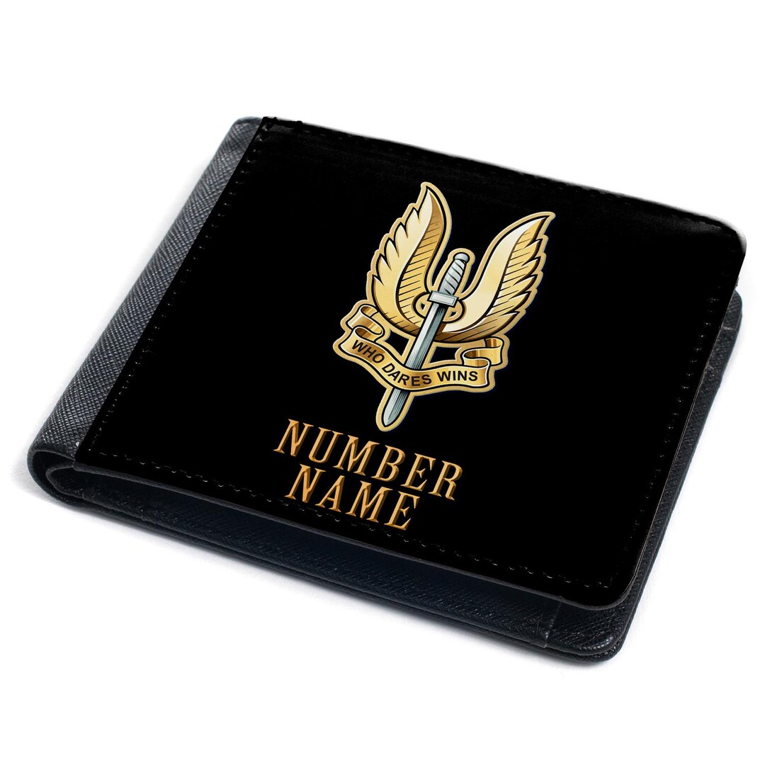 Personalised Army Wallet Special Air Service Wallet Bi Fold Card Money ...
