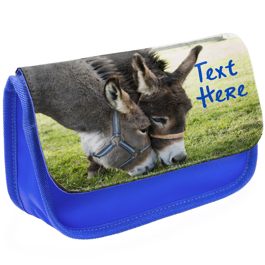 Personalised Donkey Pencil Case Adult Stationery Bag Glasses Case ...