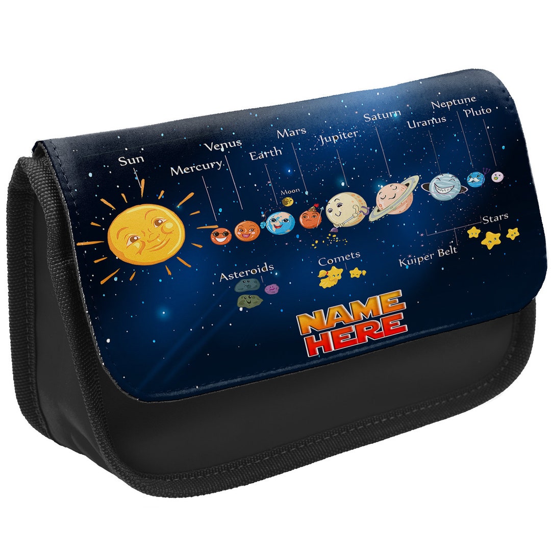 Personalised Solar System Pencil Case School Stationary Bag Cute ...