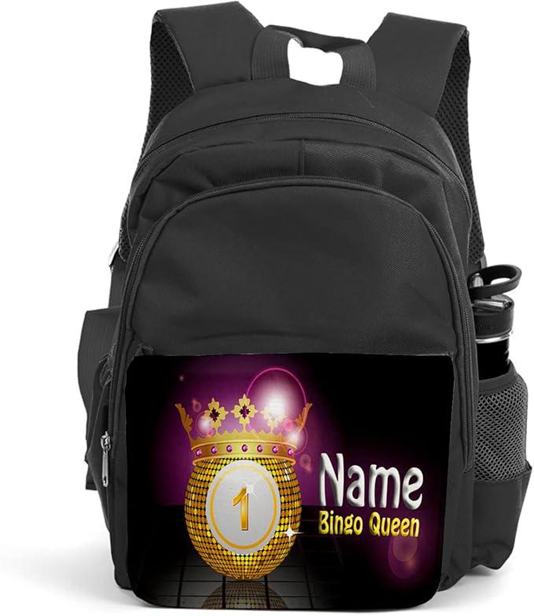 Personalised Bingo Queen Backpack Work Bag Travel Rucksack Weekend Away ...