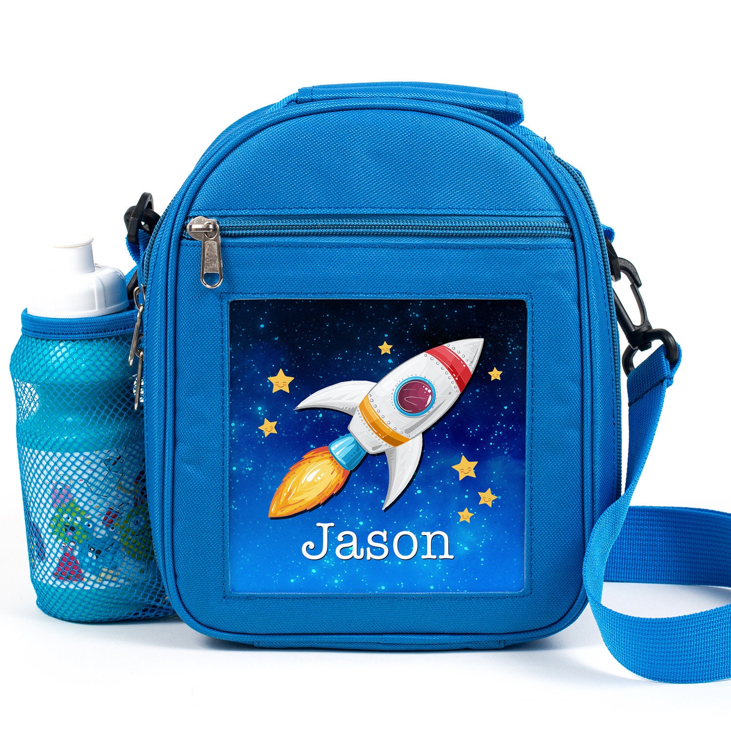 Personalised Rocket Lunch Bag Boys School Insulated Planets - Etsy