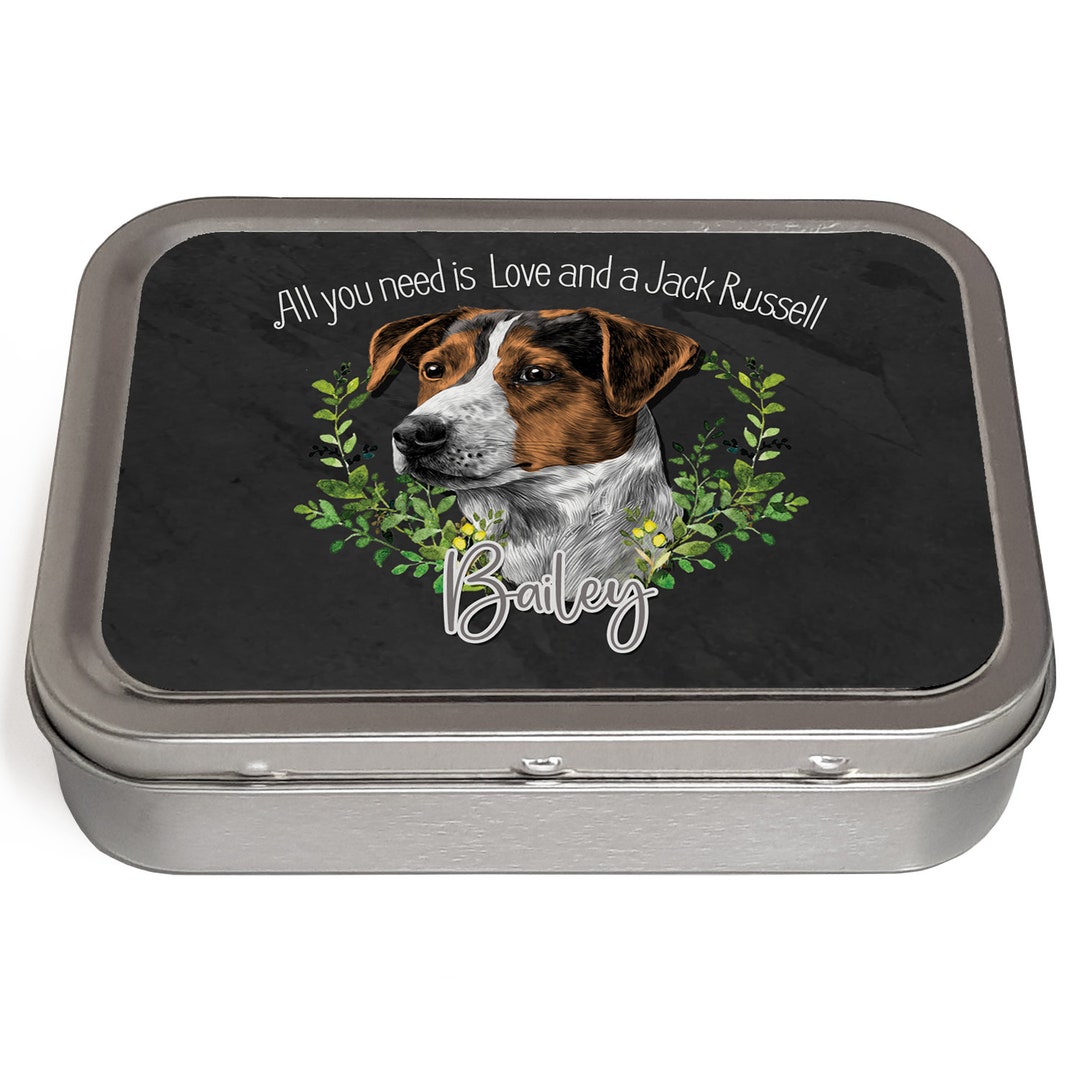Personalised Jack Russell Tobacco Tin 2oz Dog Baccy Tin Cigarette ...