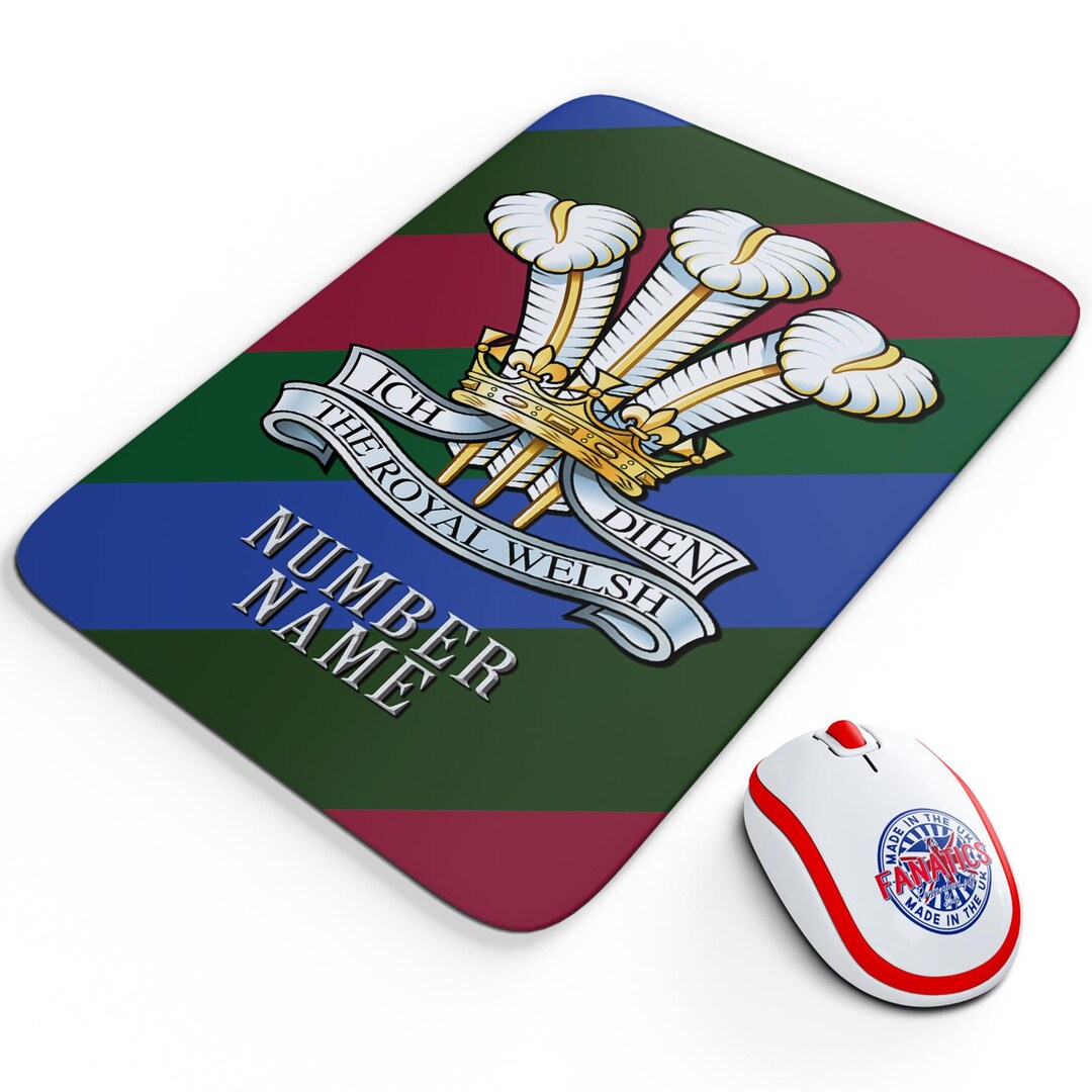 Personalised Military Mouse Mat Army the Royal Welsh Work Pad PC ...