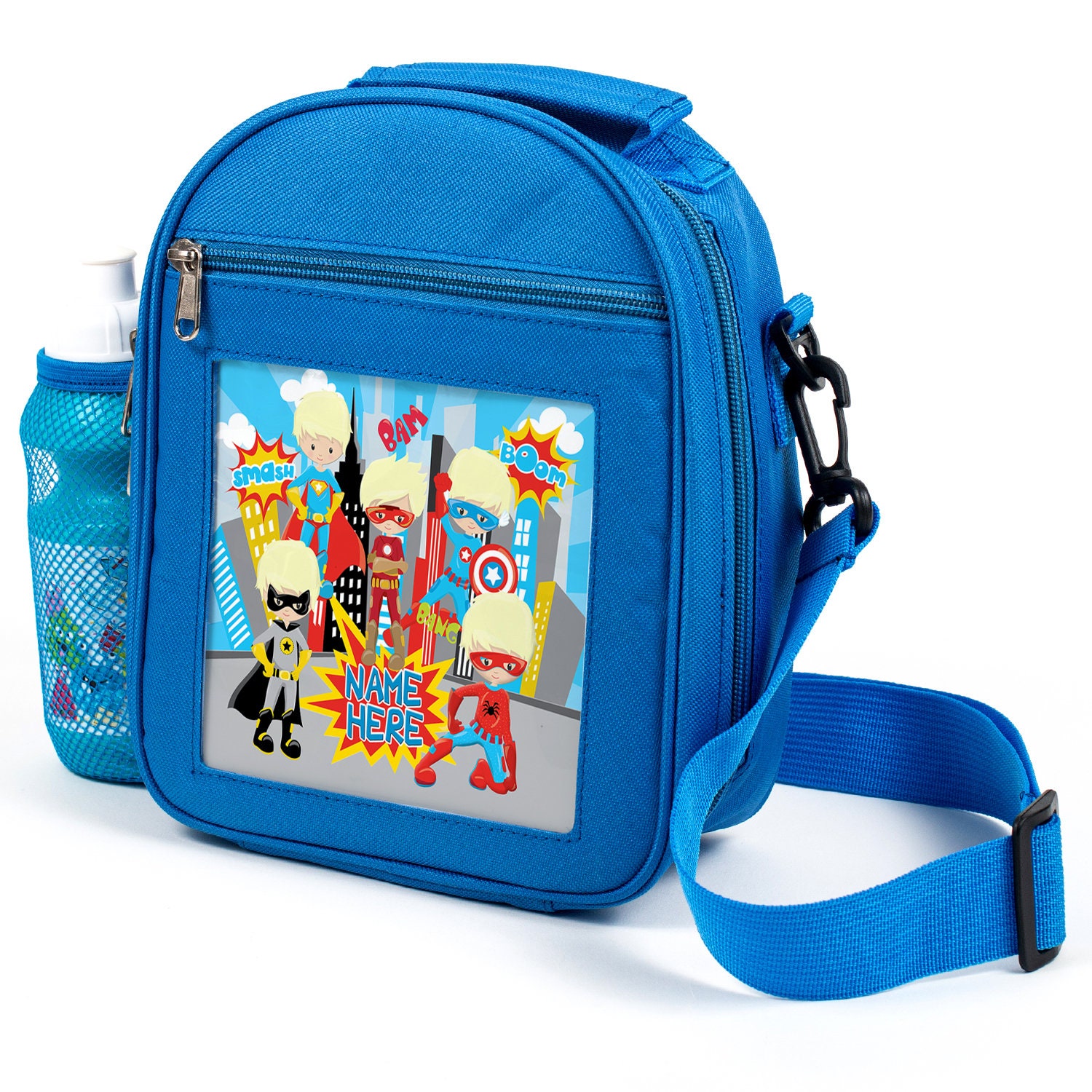 Personalised Superhero Lunch Bag Boys School Insulated | Etsy