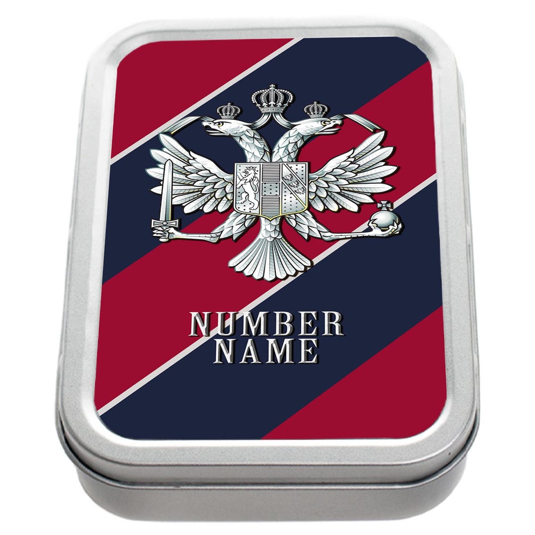 Personalised Army 1st the Queen's Dragoon Guards Tin 2oz Pill Box ...