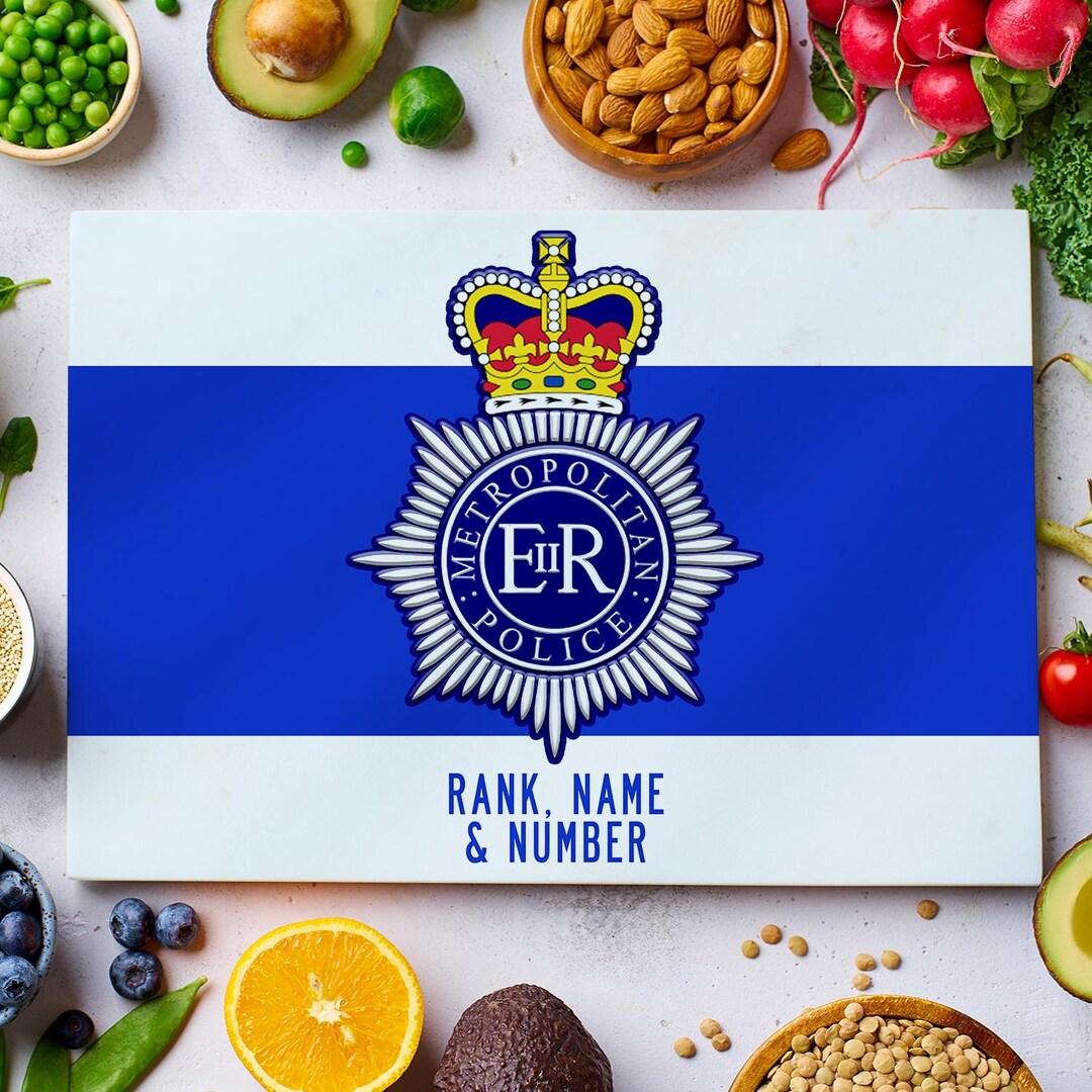 Personalised Army Chopping Board Metropolitan Police British Military ...