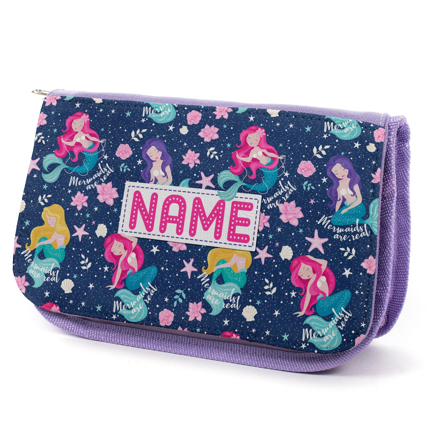 Personalised Mermaid Girls Pencil Case School Stationary Bag - Etsy UK