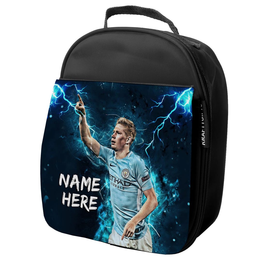 Personalised Kevin De Bruyne Football Lunch Bag Legend Player ...