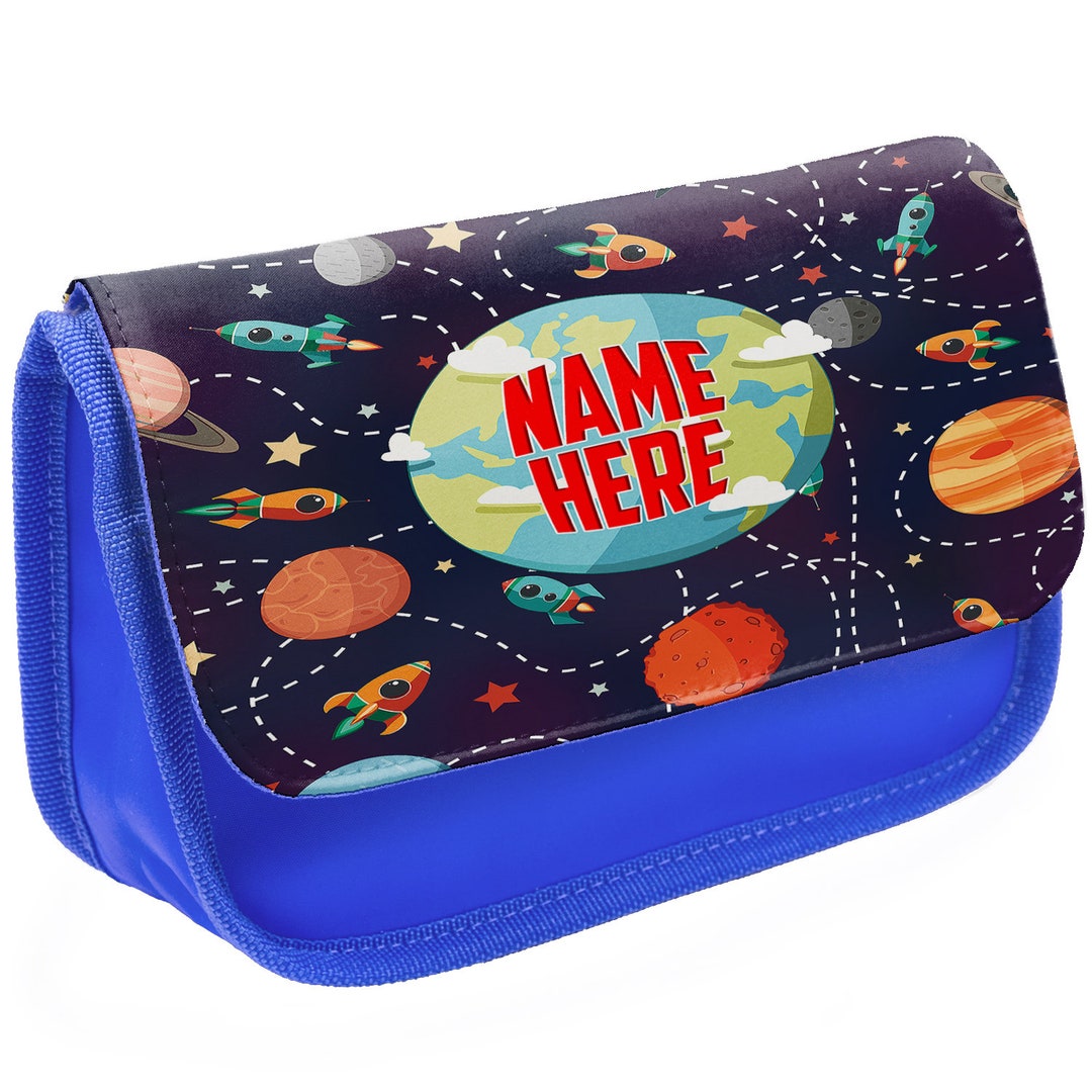 Personalised Boys Solar System Pencil Case Childrens Nursery School ...