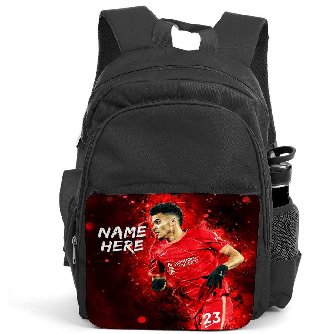 Personalised Diaz Football Backpack Legend Player Liverpool Boys School ...