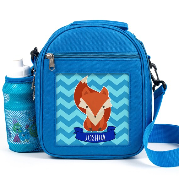 Personalised Fox Lunch Bag Boys School Insulated Animal - Etsy