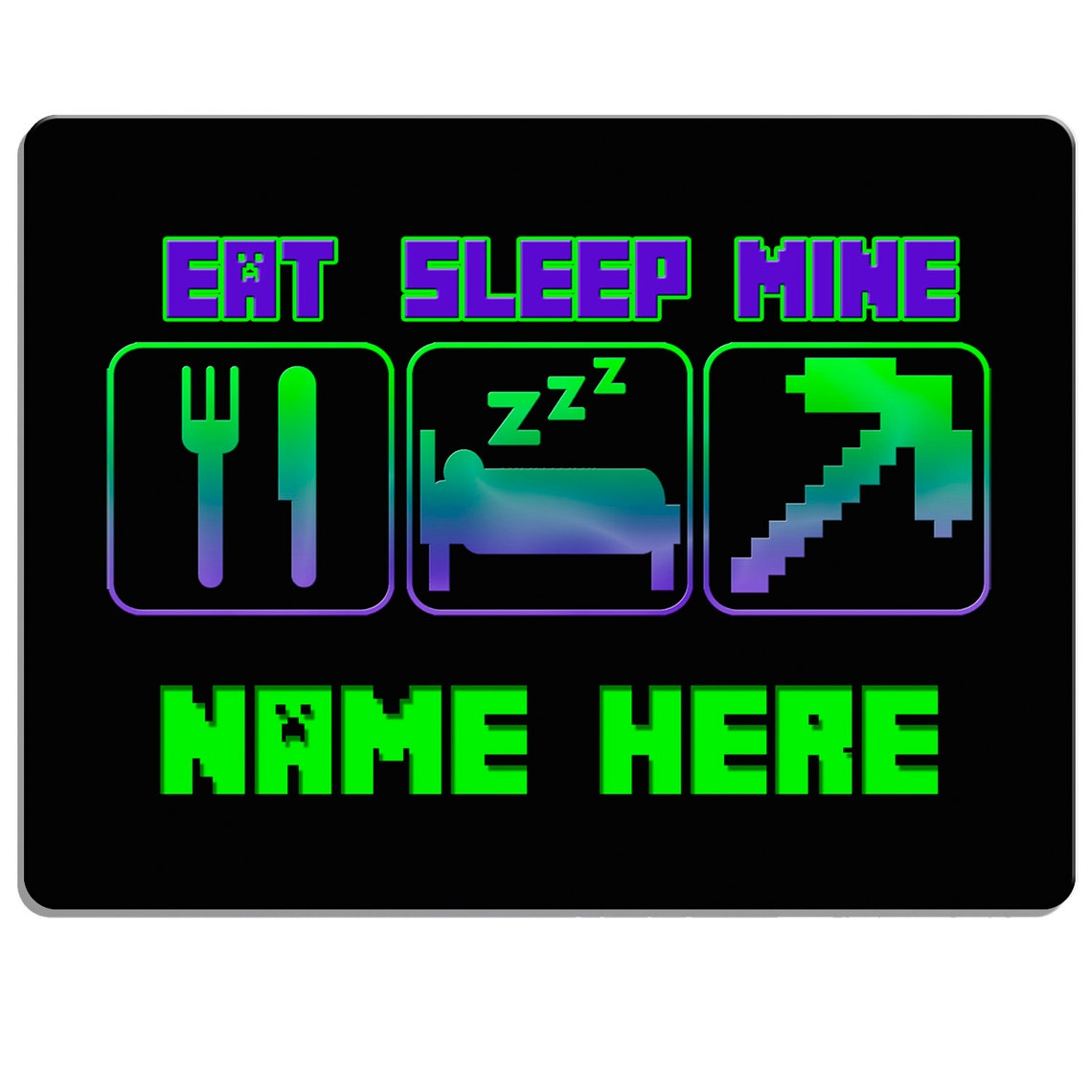 Minecraft Door Sign Bedroom Name Plaque Personalised Boys Room | Etsy