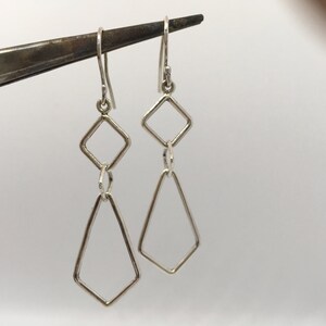 Handmade Silver Drop Earrings - Etsy