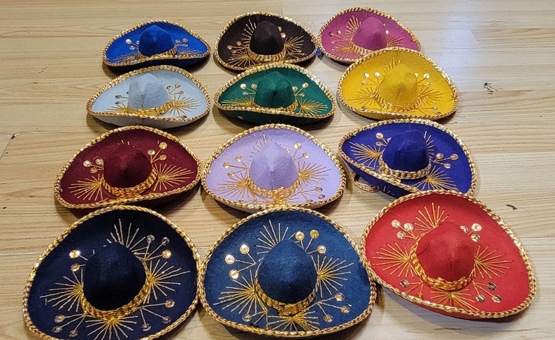 100 Mini Mexican Charro Hats: 5-inch Sombreros Wholesale - Etsy