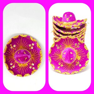 12 Pieces Packs of 6 Inches Sombrero Packs High Quality Mini Hats ...