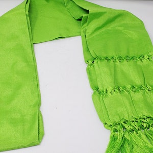 Solid Lime Green Rebozo Mexican Tipical Rebozo or Chalina, Mexican ...