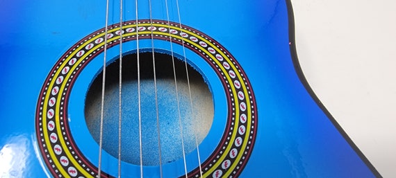 Light Blue Acoustic Guitar