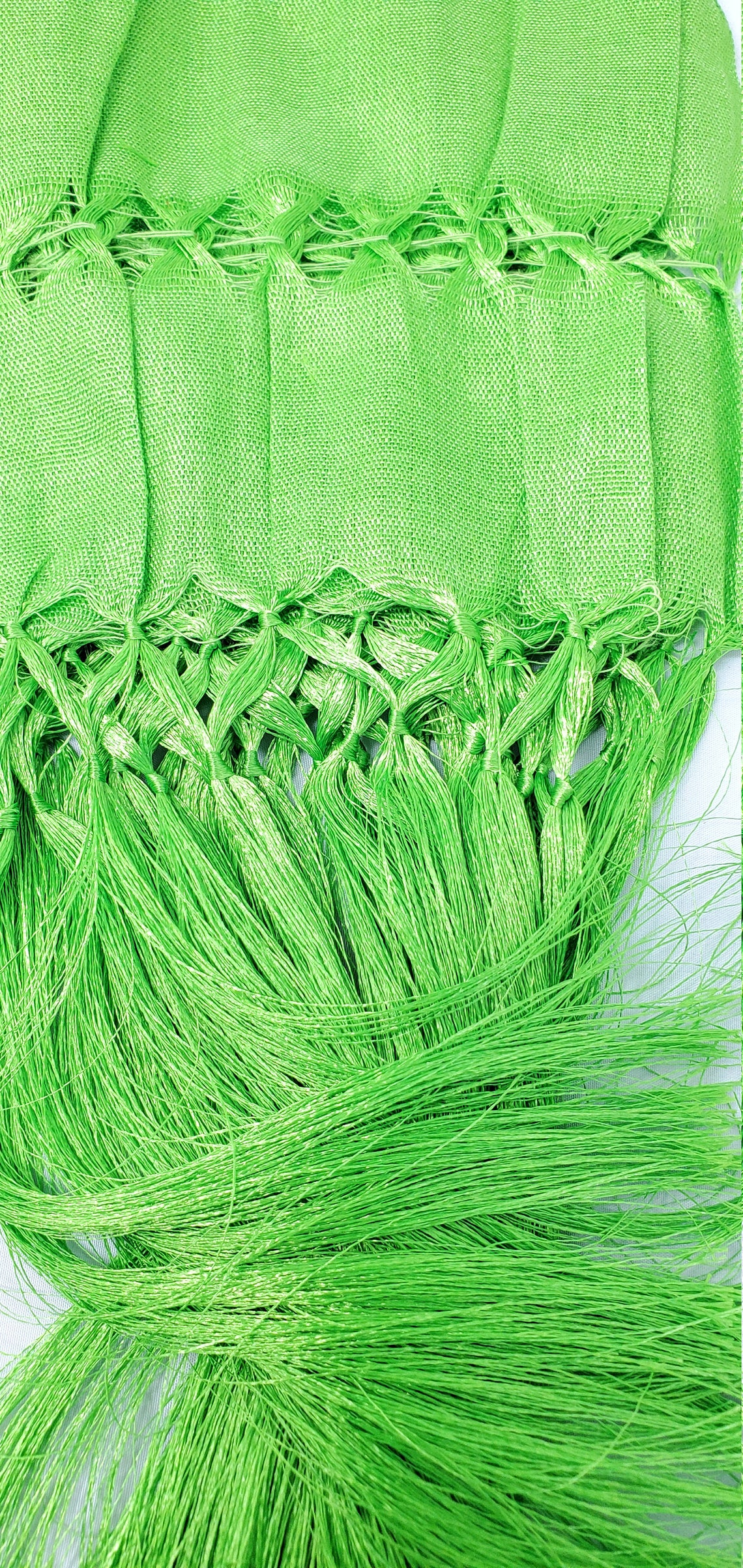 Solid lime green rebozo mexican tipical Rebozo or Chalina | Etsy